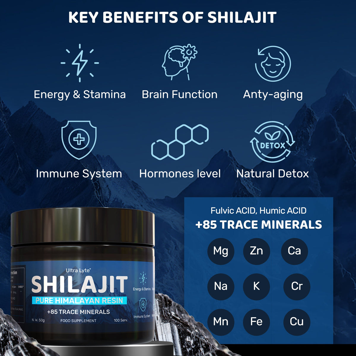 ULTRA LYTE 100% Pure Organic Shilajit – Ultra Lyte